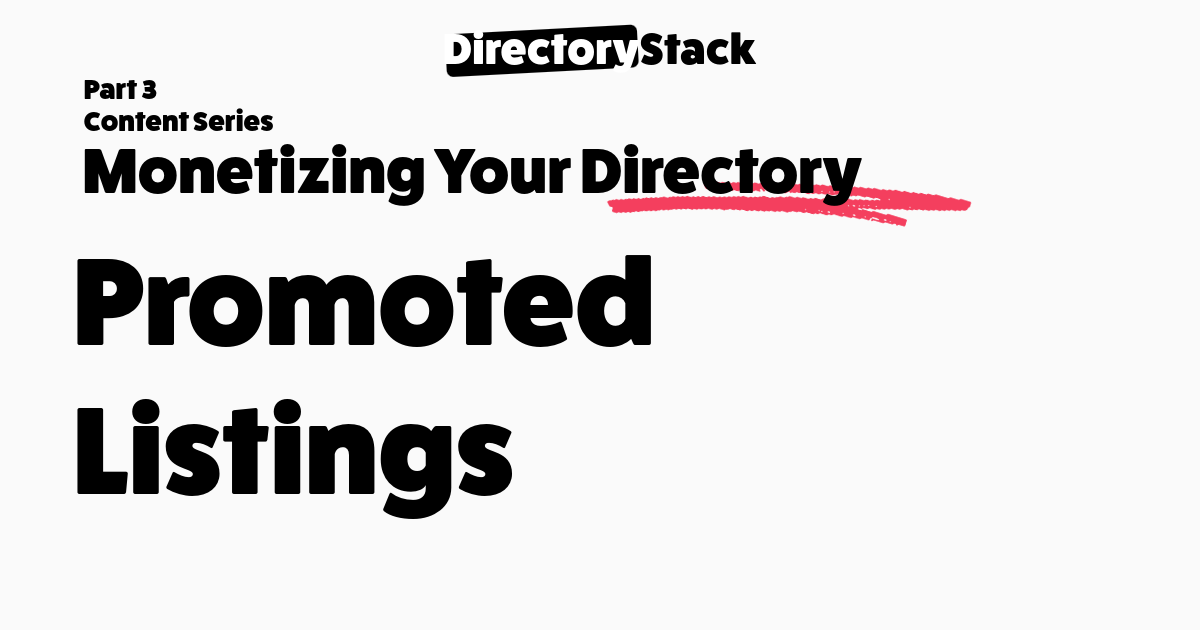 Promoted Listings - Boost Visibility and Revenue | DirectoryStack